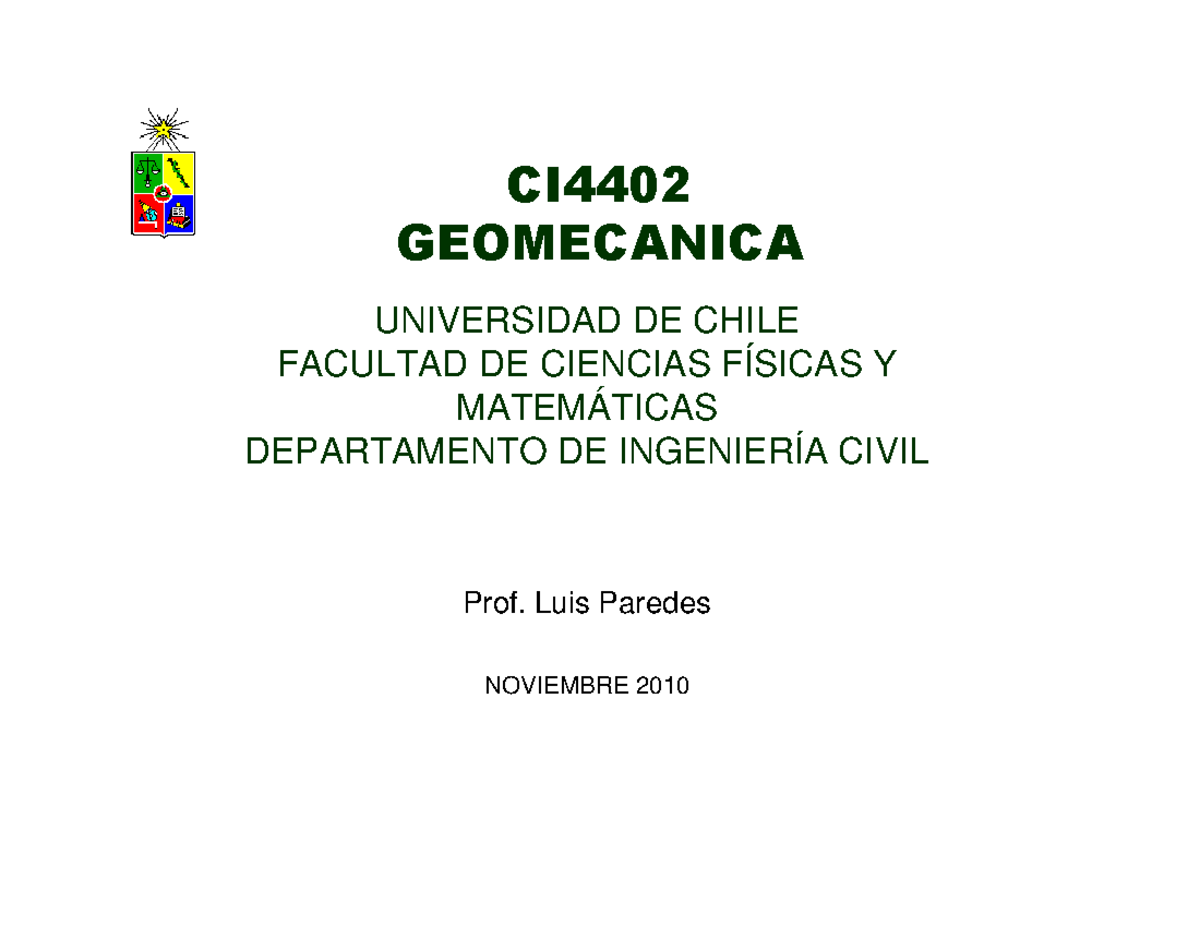 CI4402 Clases 9 10 11 12 Modo de compatibilidad - CI GEOMECANICA ...