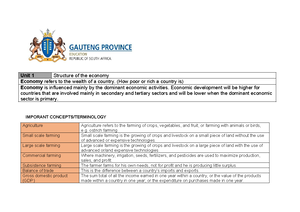 Industrial Regions in South Africa - PWV Region South Western Cape ...