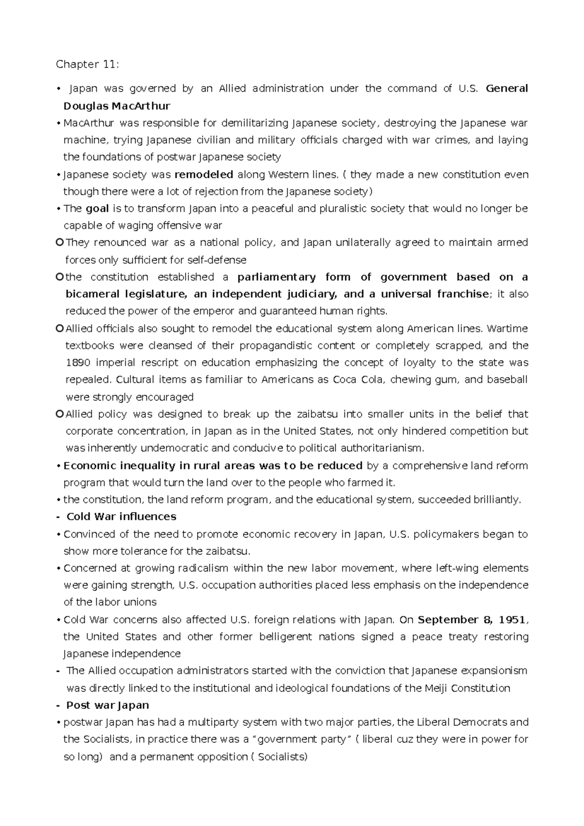 Chapter 11 - hdkdk - Chapter 11: Japan was governed by an Allied ...