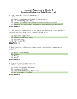 Chapter 3 - Homework solutions - Homework Assignment for Chapter 3 ...