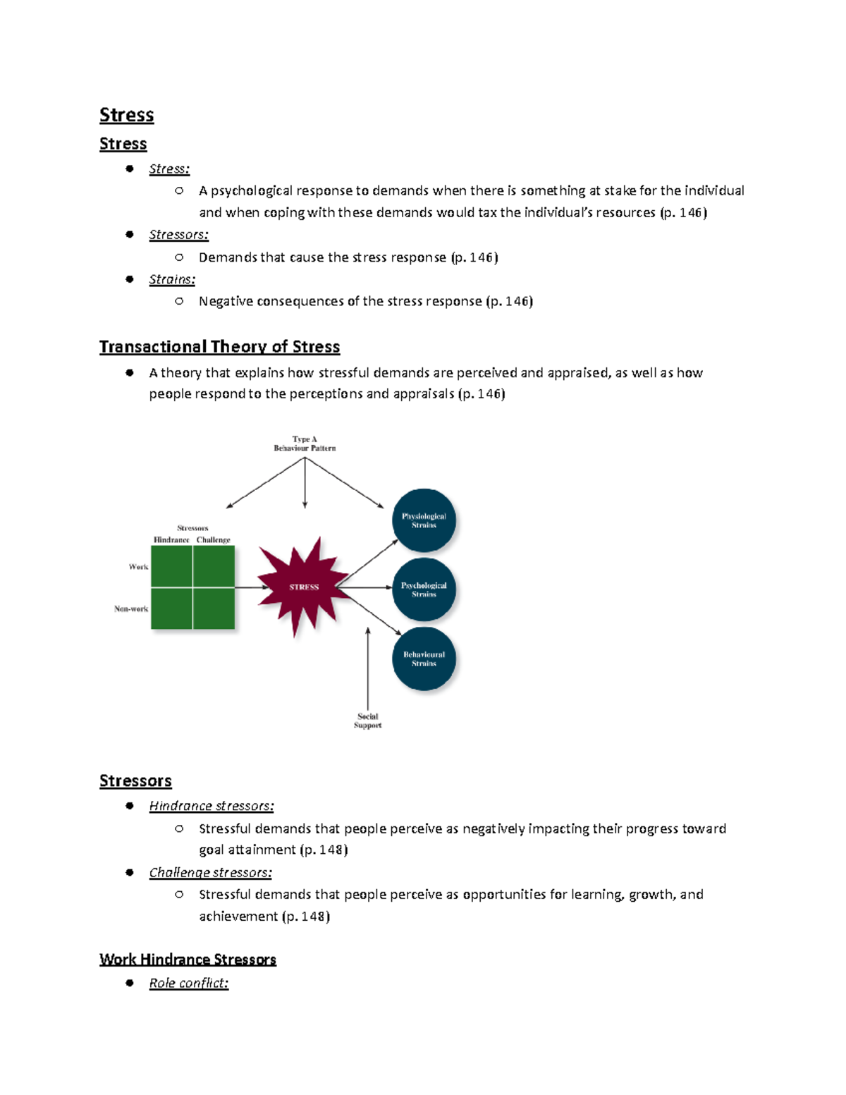 MOS 2181 Week Four Lecture Notes - Stress Stress Stress: A ...