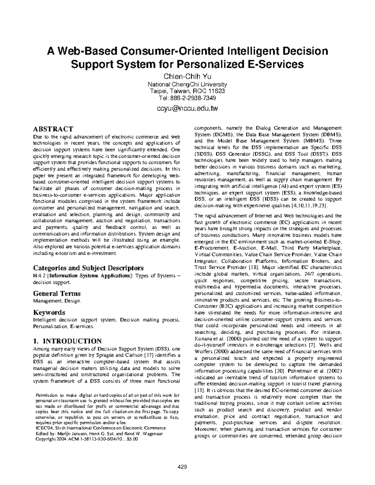 1052220 - A Web-Based Consumer-Oriented Intelligent Decision Support ...
