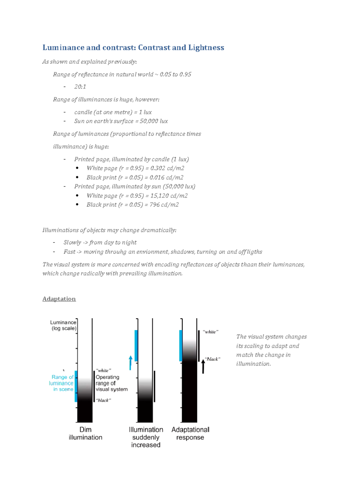 OPTO2000 4 luminance and contrast - Luminance and contrast: Contrast ...