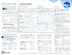 Rmarkdown-cheatsheet - R Markdown Cheat Sheet learn more at rmarkdown rmarkdown 0 Updated: 8/ 1 ...
