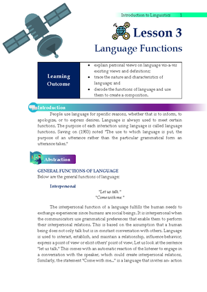 Chapter 1 Lesson 1 Foundations on the Language of Studying - Lesson 1 ...
