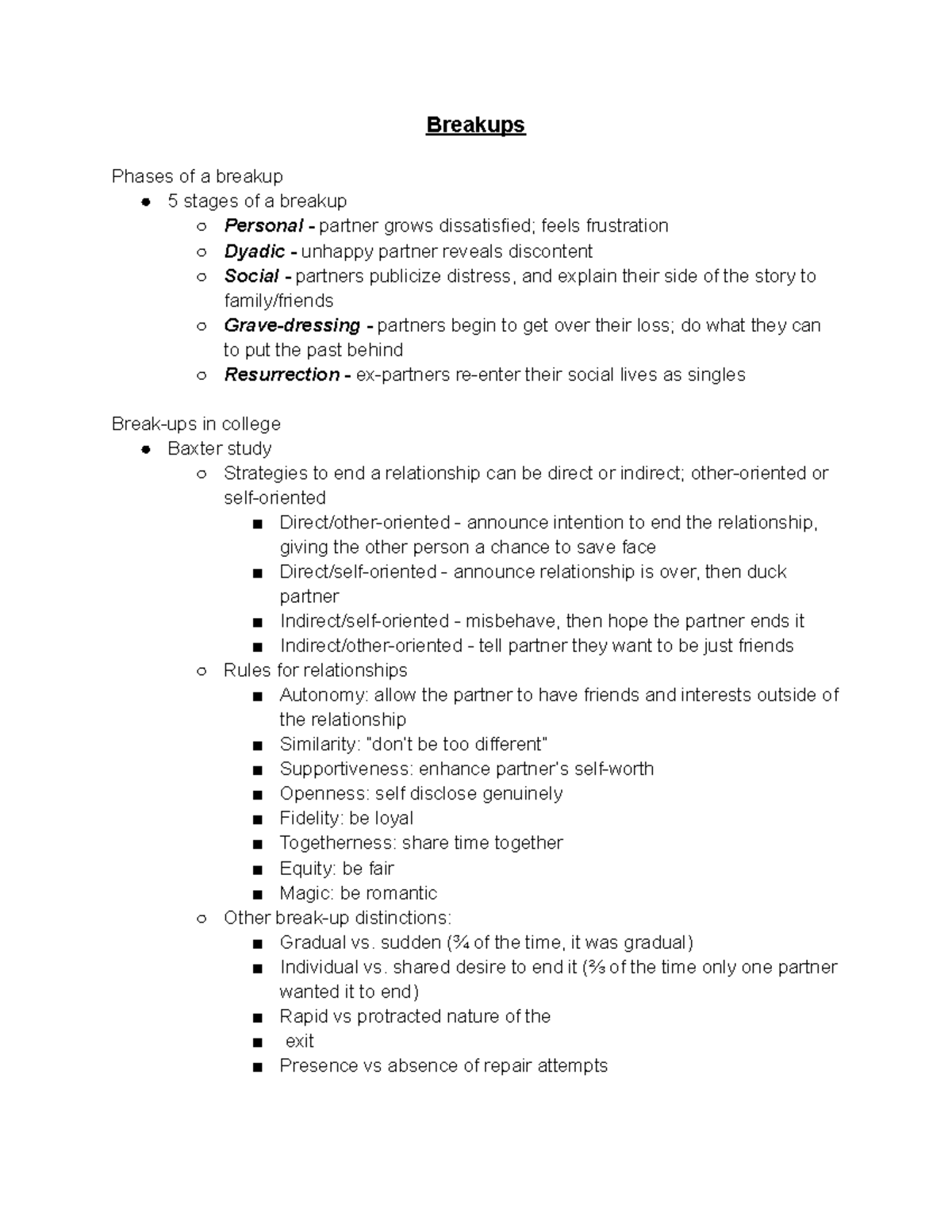 Relationship breakups - Breakups Phases of a breakup 5 stages of a ...