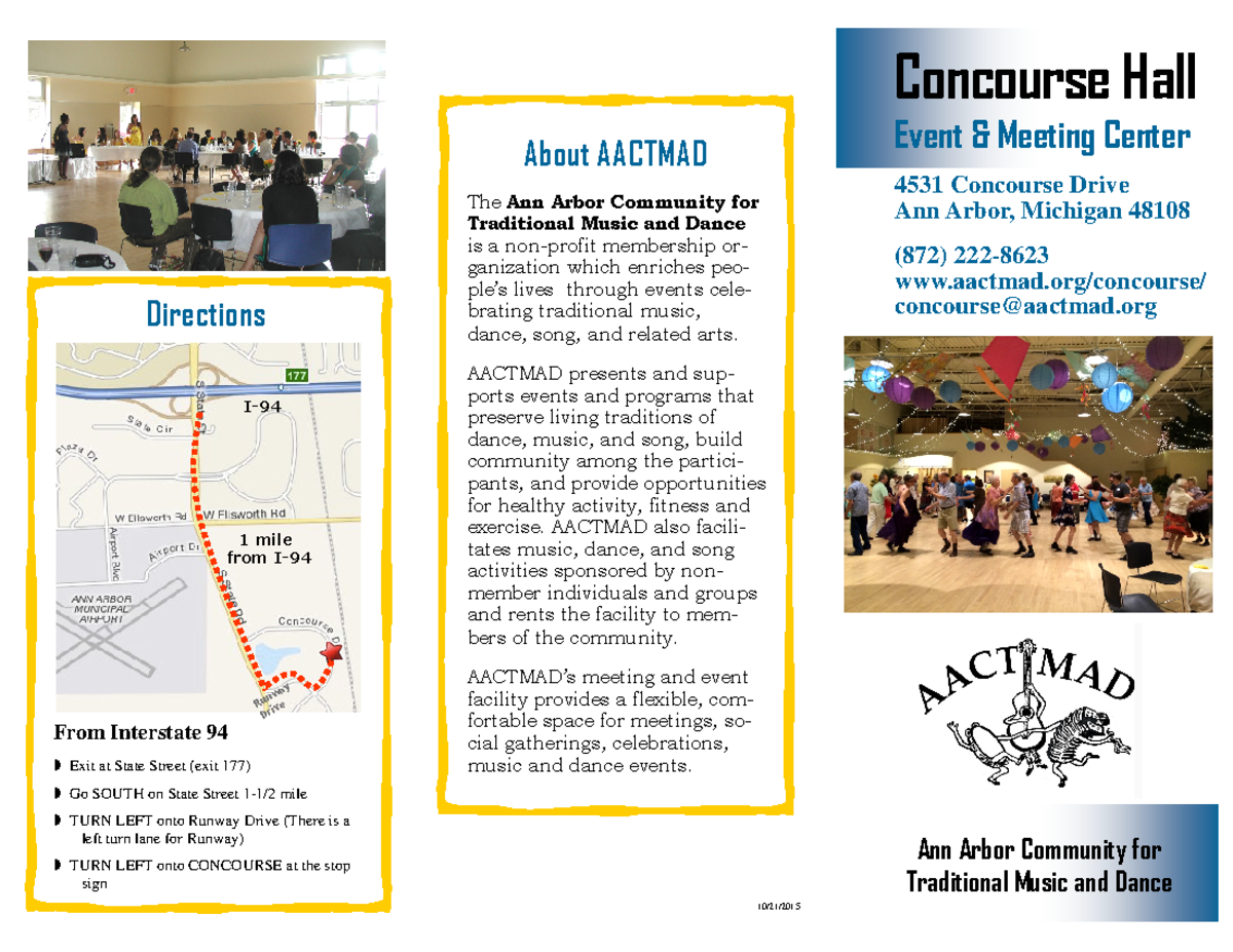 Concourse Hall Flyer - mechanical engineering at the university of ...
