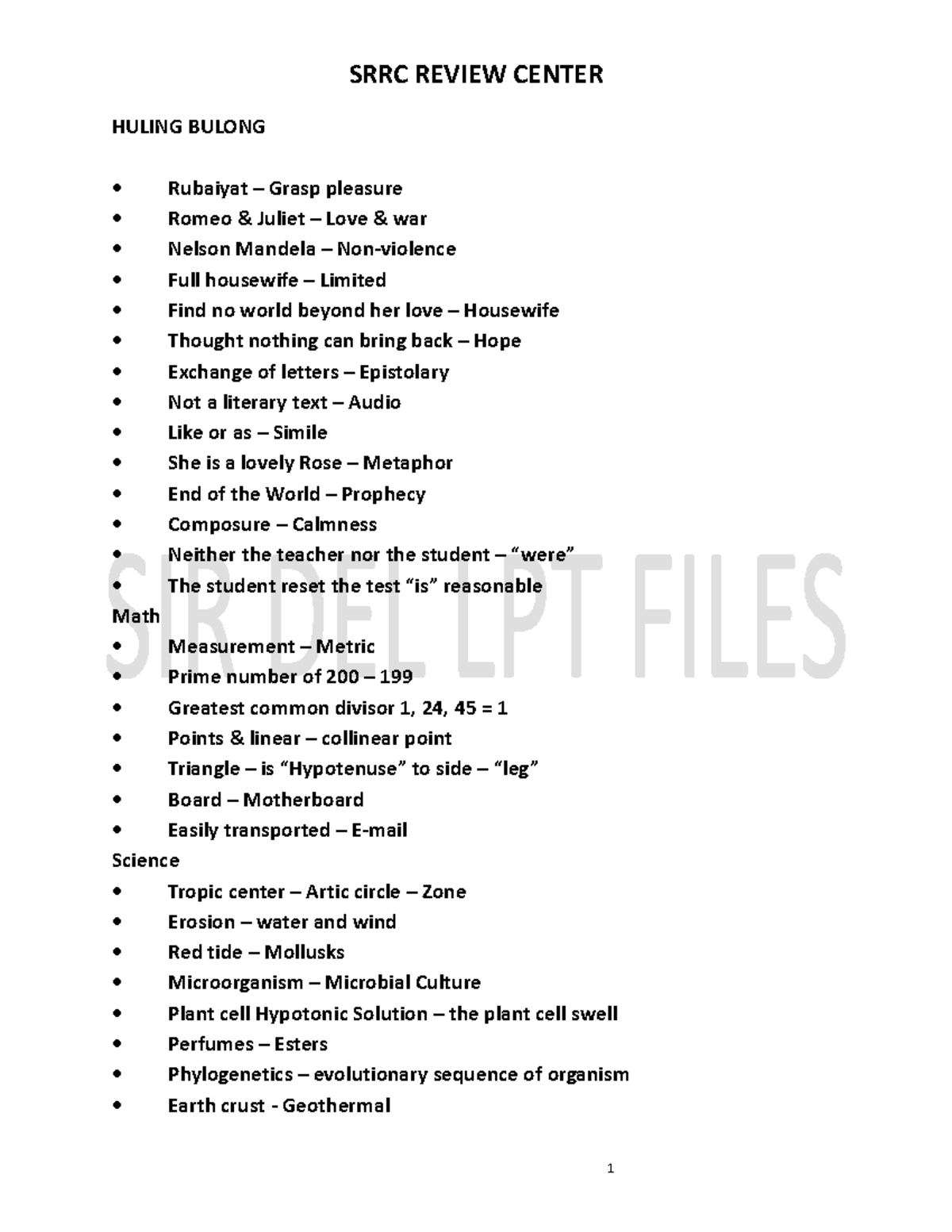 Huling- Bulong- Pabaon - HULING BULONG Rubaiyat – Grasp pleasure Romeo & Juliet – Love & war ...