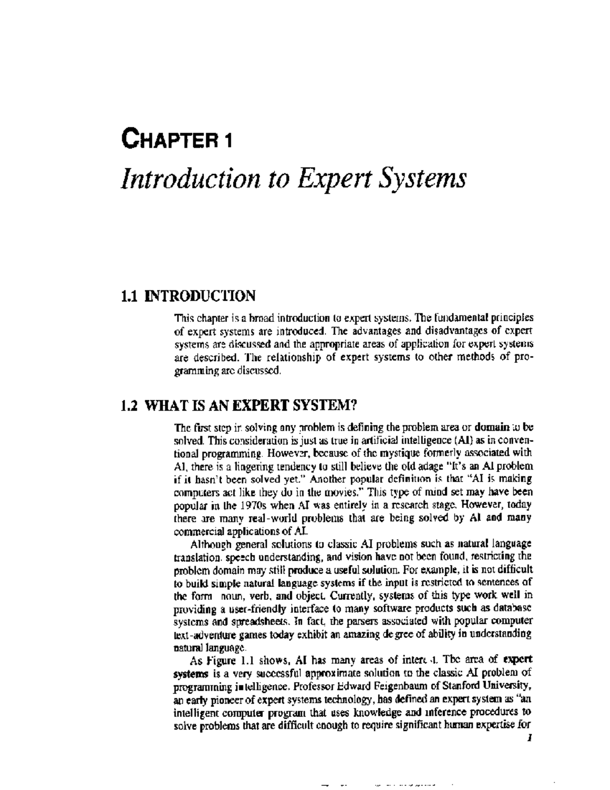 LN-1.1.2-Fundamentals of Expert Systems - artificial intelligence - Studocu