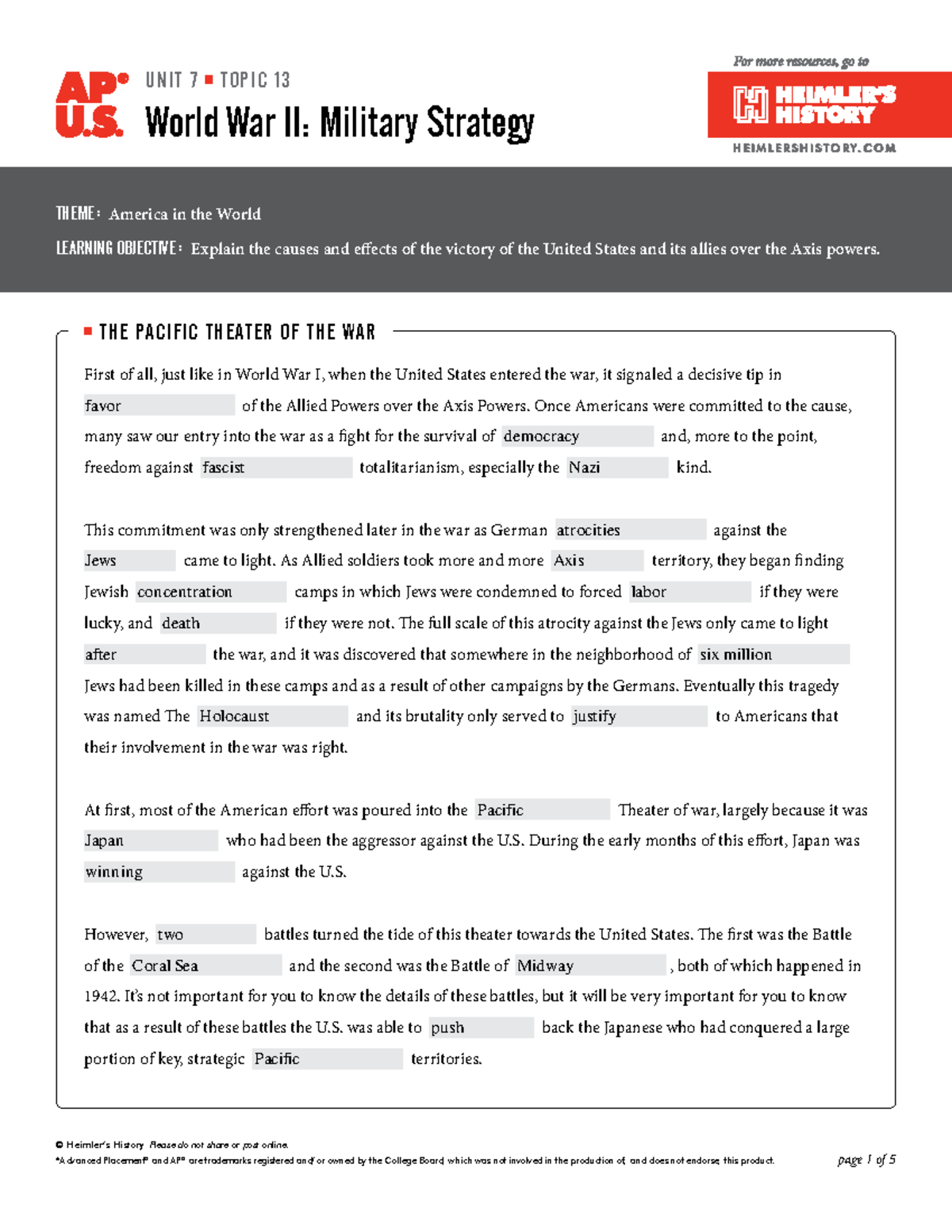 AP US Unit 7 Topic 13 Noteguides - H E I M L E R S H I S T O R Y. C O M ...