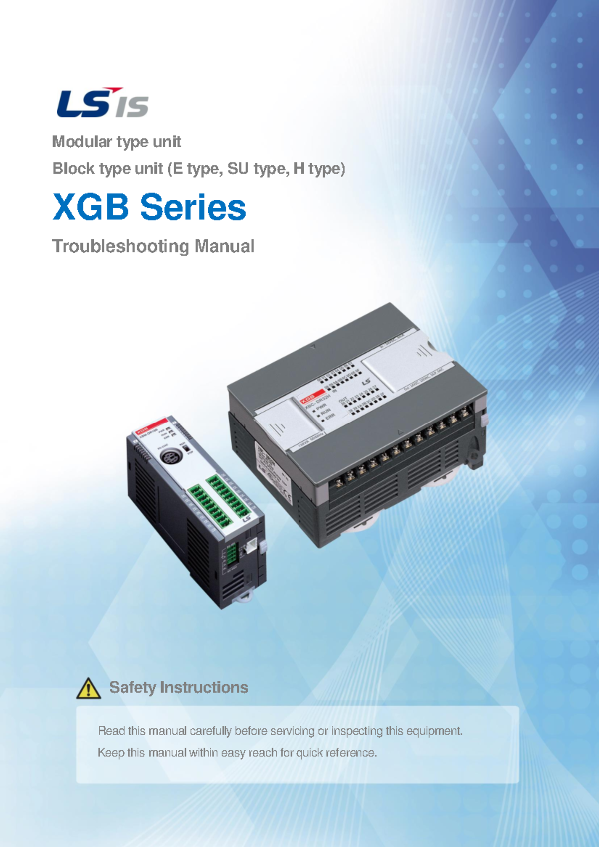 XGB Trouble Shhoting Manual - Modular type unit Block type unit (E type ...