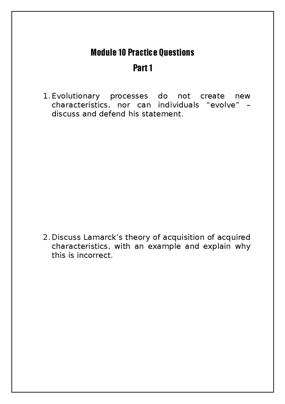 Mod 10 Qs - USE FOR TUTORIAL QUIZZES - 1005MSC - Griffith - Studocu