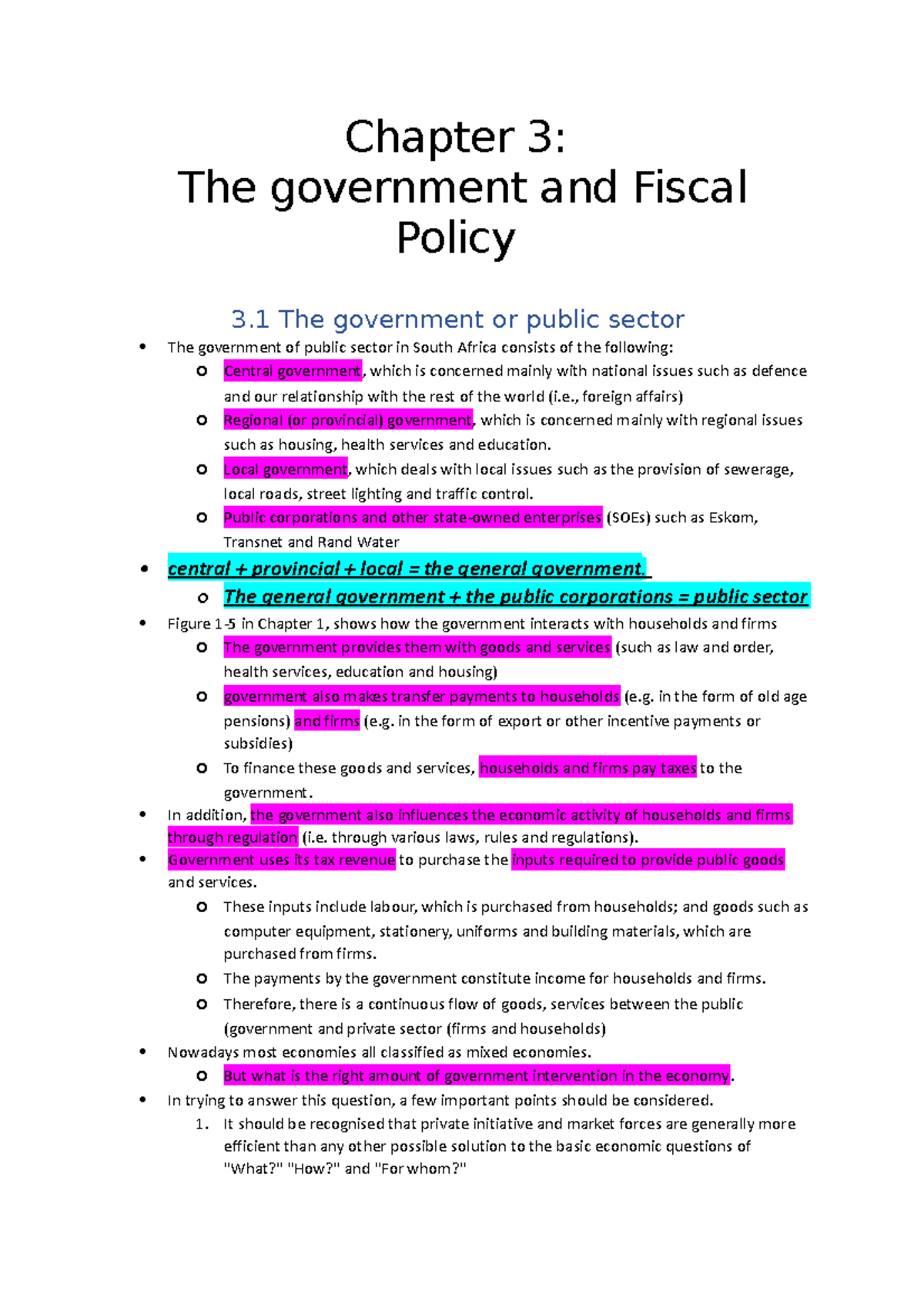 Learning Unit 3 - Good notes, well organised - understanding ...