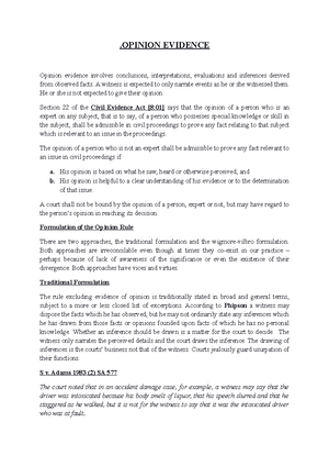 Introduction to Evidence - 1: INTRODUCTION Law of evidence is part of ...