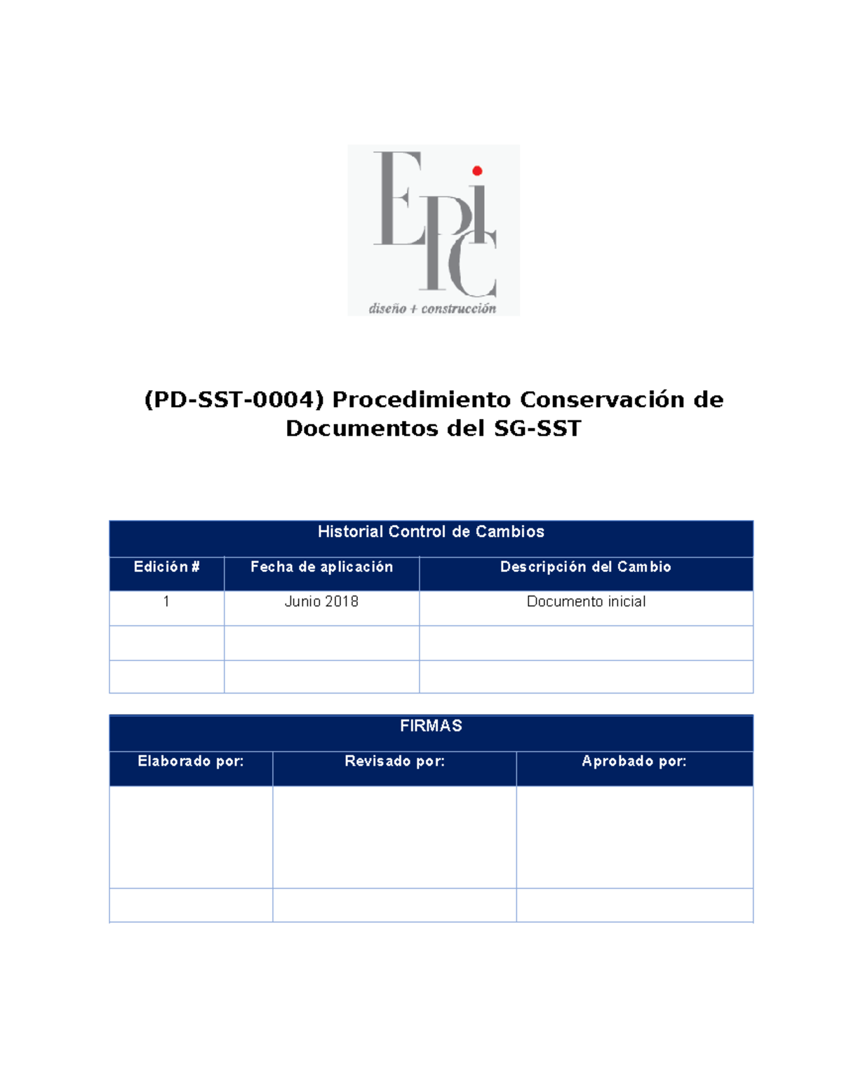 Procedimiento Conservación DE Documentos DEL SG-SST - (PD-SST-0004) Procedimiento Conservación ...