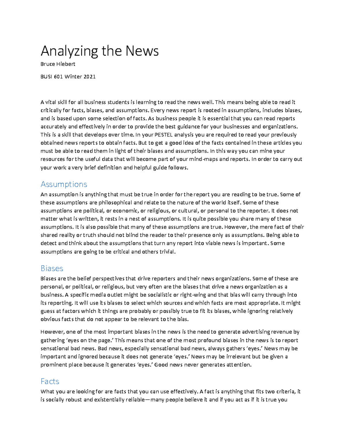 Analysing the News - How to research a news - Analyzing the News Bruce ...