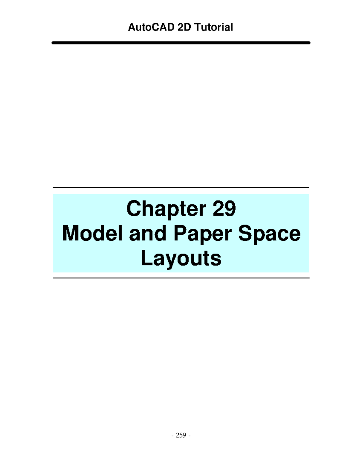 Chapter 29 - Math notes class 2021 - Chapter 29 Model and Paper Space ...