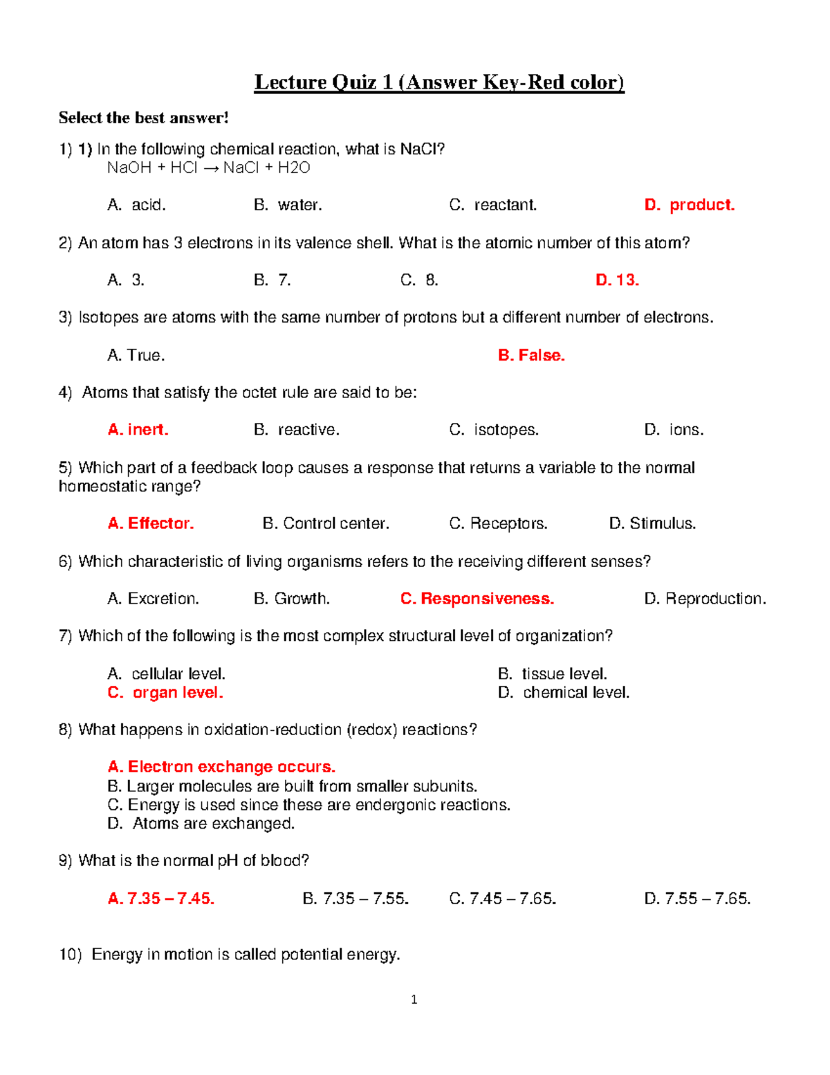 Quiz 1 Answer Key Study Quiz 1 Lecture Quiz 1 Answer Key Red Color quiz-1-answer-key-study-quiz-1-lecture-quiz-1-answer-key-red-color