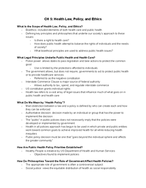 CH 8 Environmental Health and Safety - CH 8: Environmental Health and ...