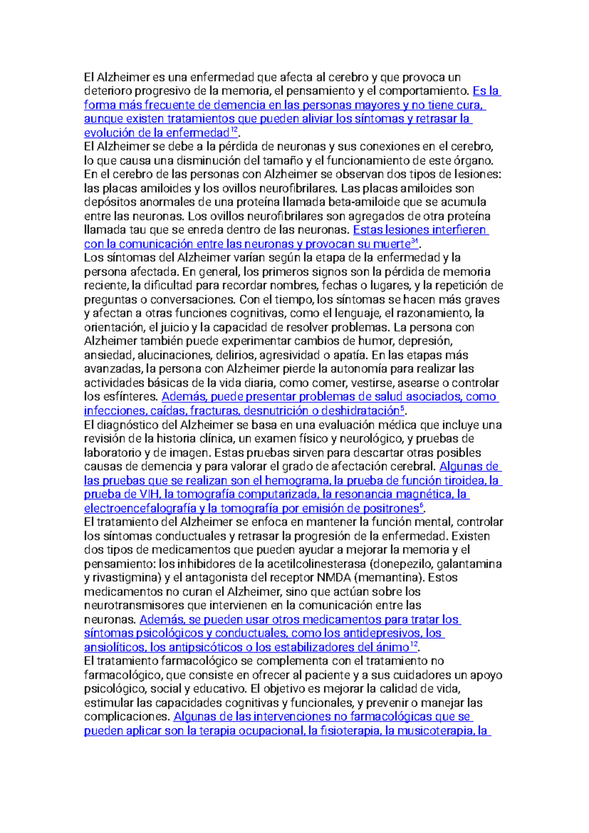 El Alzheimer es una enfermedad que afecta al cerebro y que provoca un ...