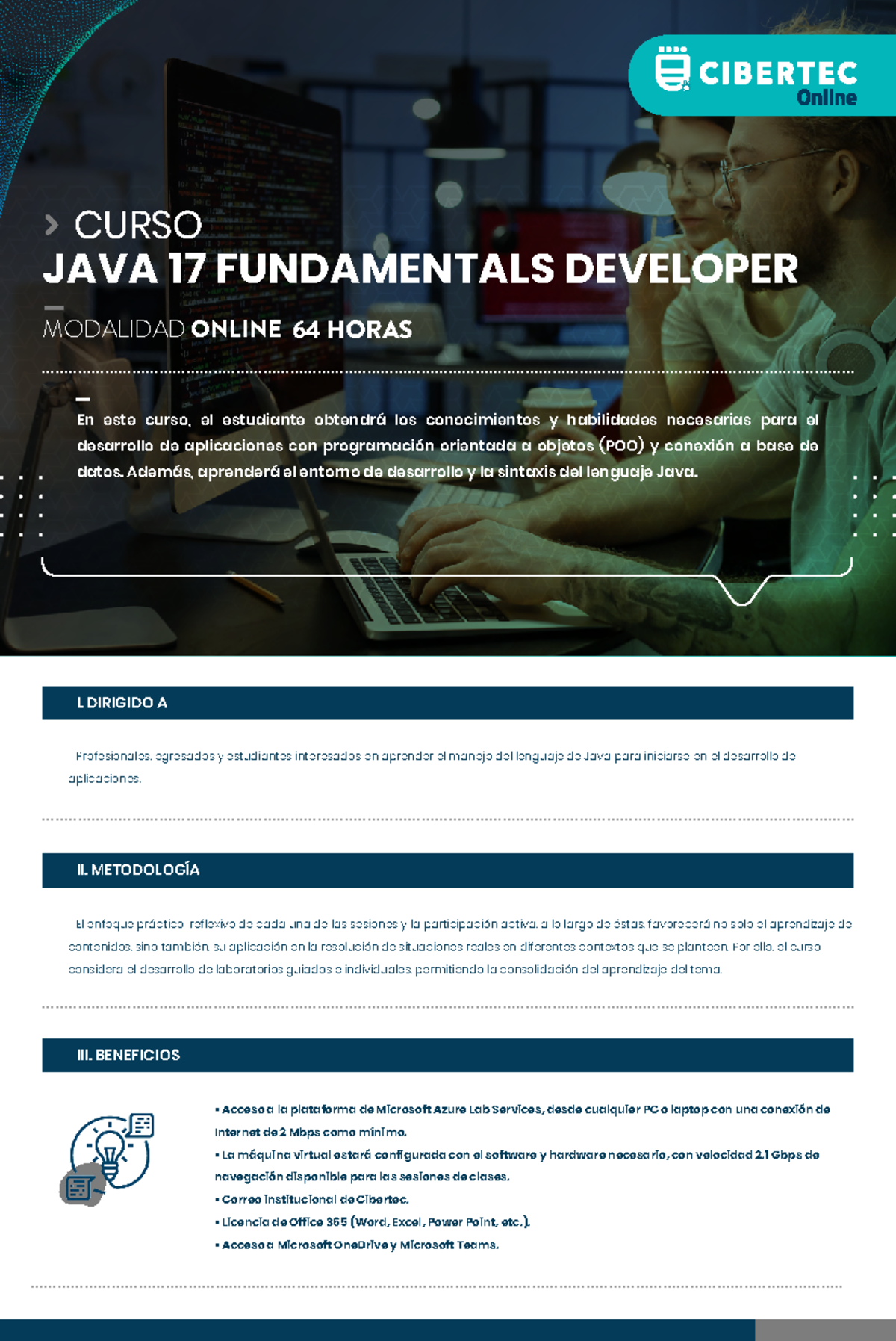 Java 17 Fundamentals Developer (002) - I. DIRIGIDO A II. METODOLOGÍA El ...