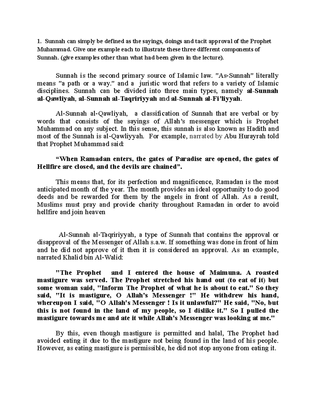 Week 7 for Law 499 - Just a weekly practice material for law 499 - 1 ...