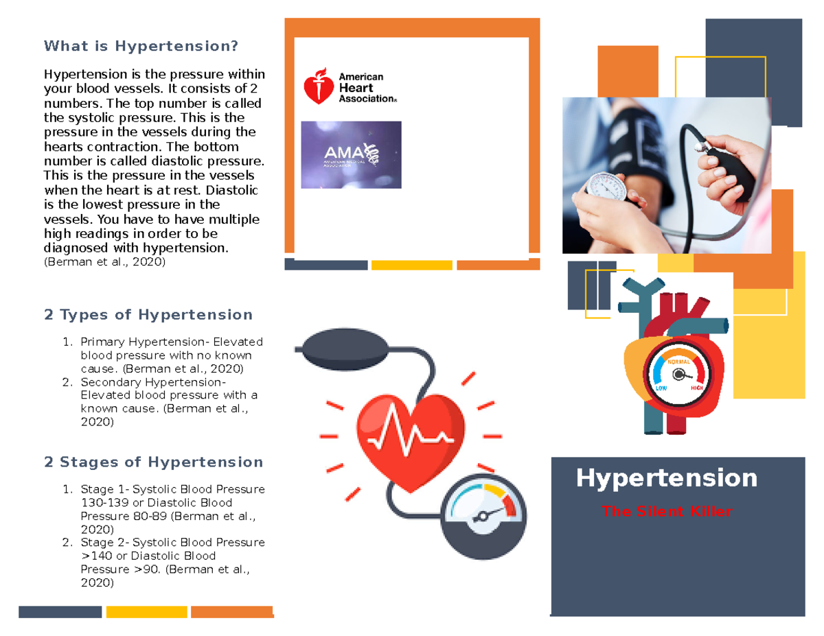 Health Promotion Brochure Final - What is Hypertension? Hypertension is ...