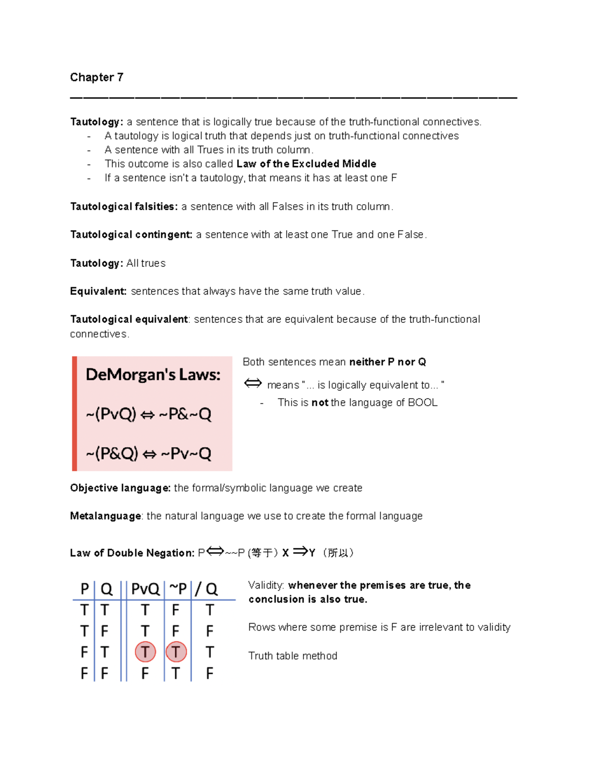 Chapter 7&8 - Summary Introduction to Logic - Chapter 7 - Studocu