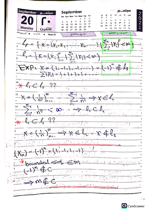 Lec 2 - Functional Analysis - Mathematics 2 - Studocu