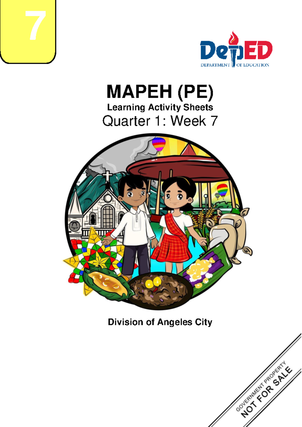 G 7 Q1 Mapeh (PE) Week 7 - 7 MAPEH (PE) Learning Activity Sheets ...
