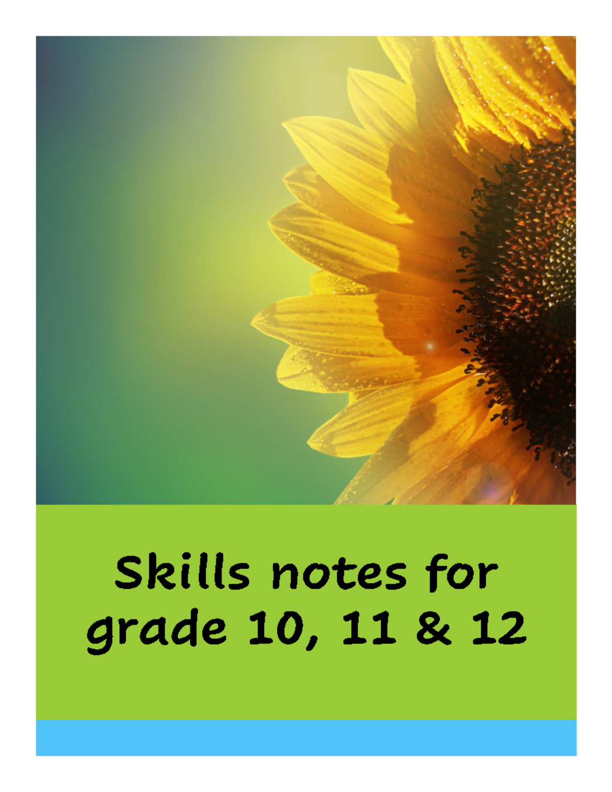 1. LS Skills 2023 - Notes - Skills notes for grade 10, 11 & 12 Contents ...