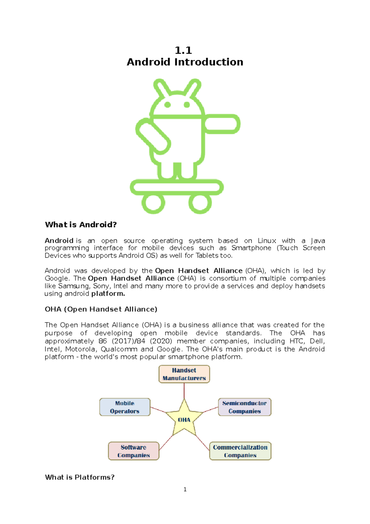 1 Android Introduction 1 Android Introduction What Is Android 6589