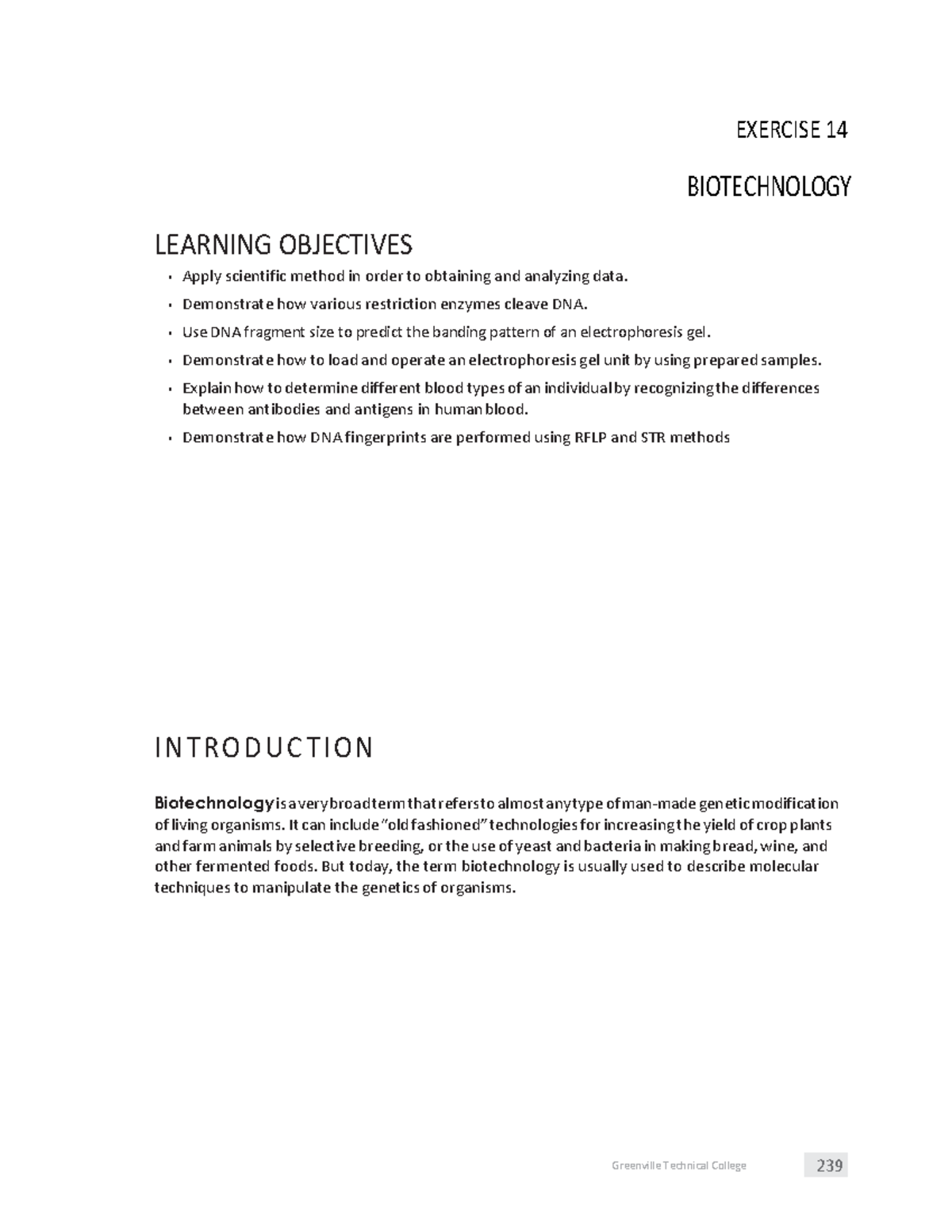 Ex14 Biotechnology 6E WORD Activity 1 - Greenville Technical College ...
