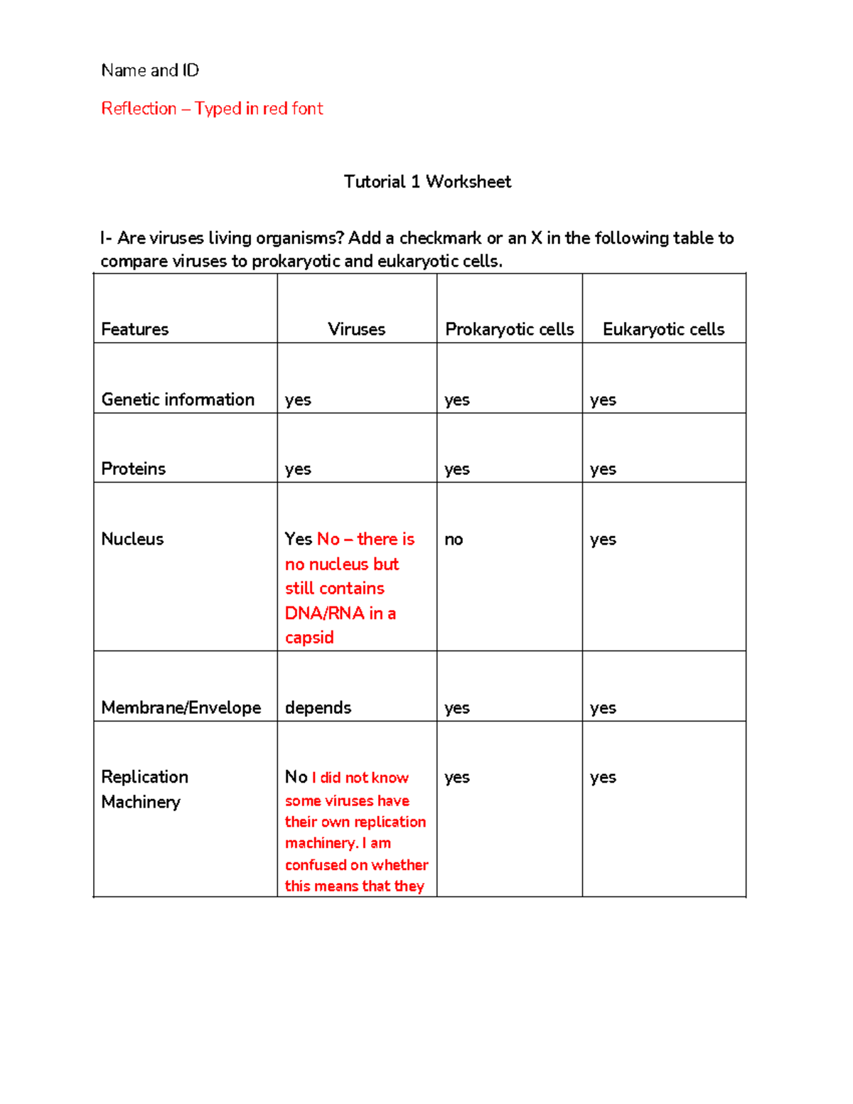 MICB 306 Tutorial 1 2024 Worksheet - Name and ID Reflection – Typed in ...