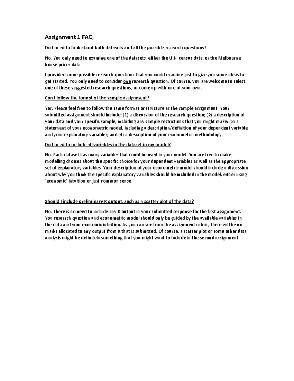 Assignment 1 Faq Assignment 1 Faq Do I Need To Look About Both 9319