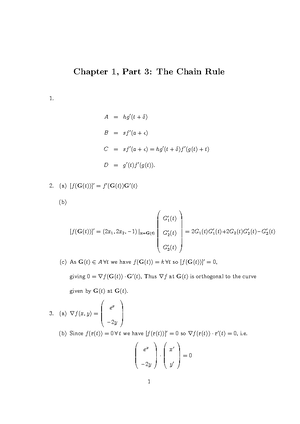 MATH2021 - Multivariable Calculus exam preparation - MATH2021 - Studocu