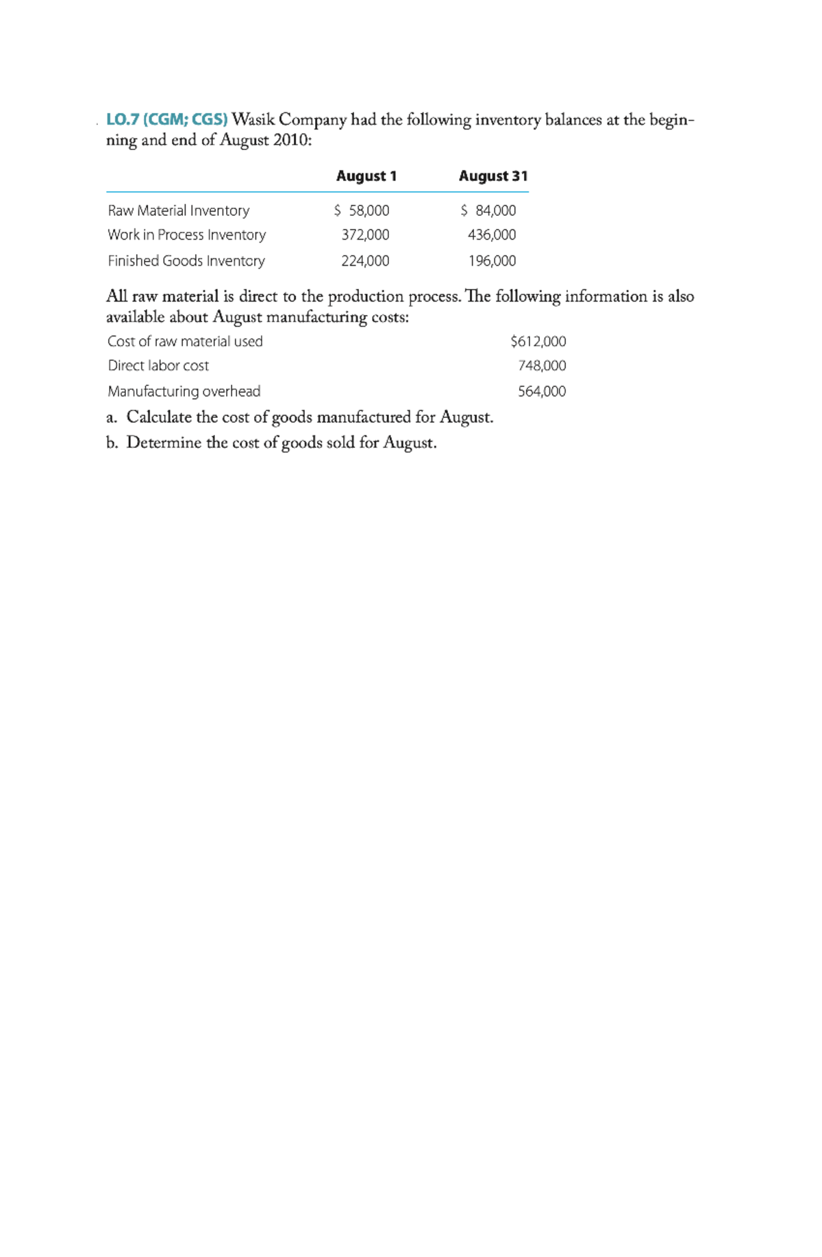 COGM AND COGS Preparation - BS Education - Studocu
