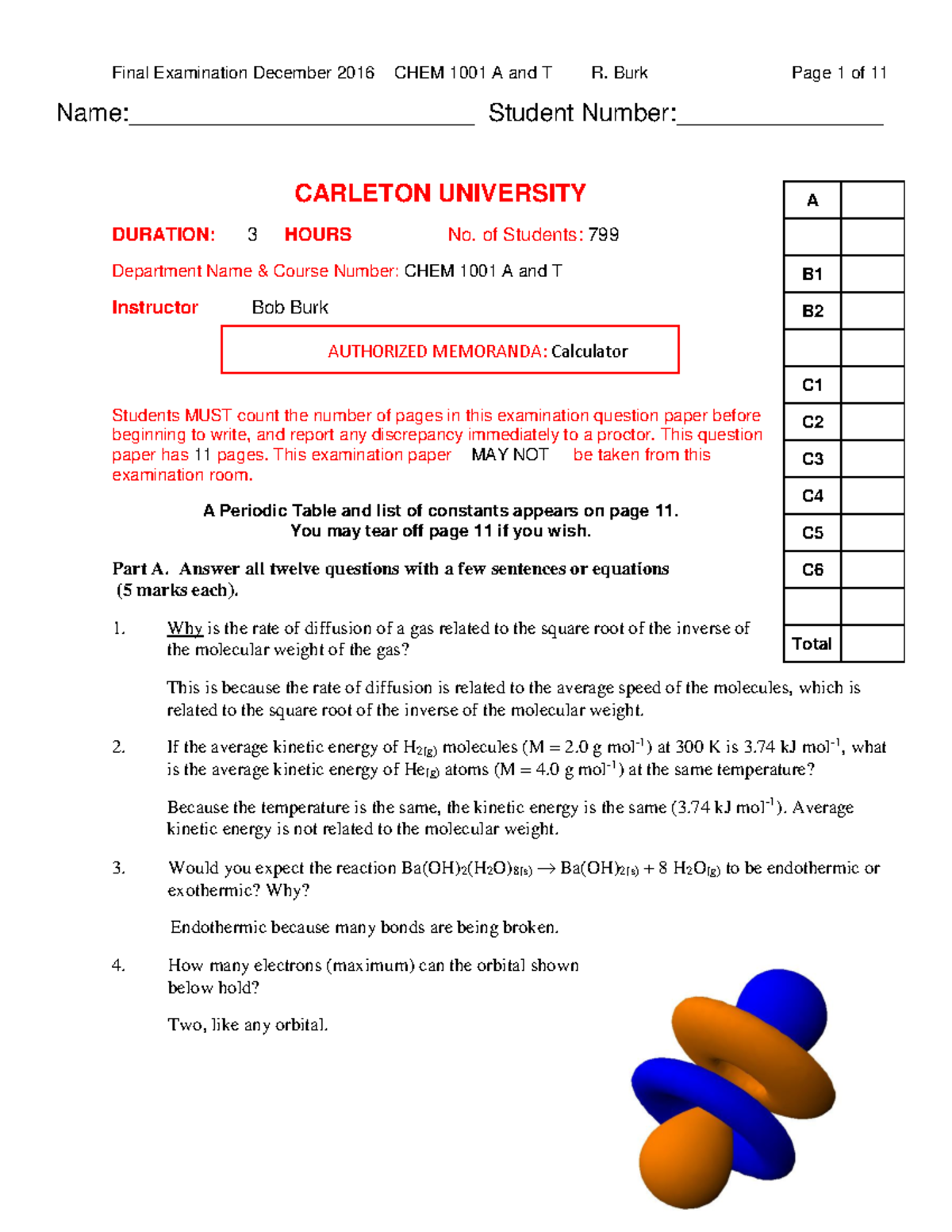2016 Final Exam - rfwef - Name:_________________________ Student Number ...