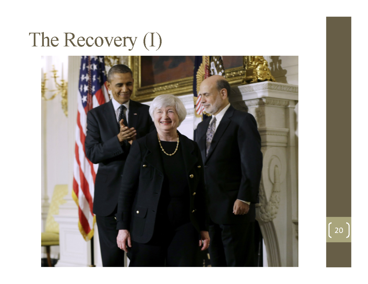 Econ 0110 notes - The Recovery (I) 20 The History of U. Government Debt ...