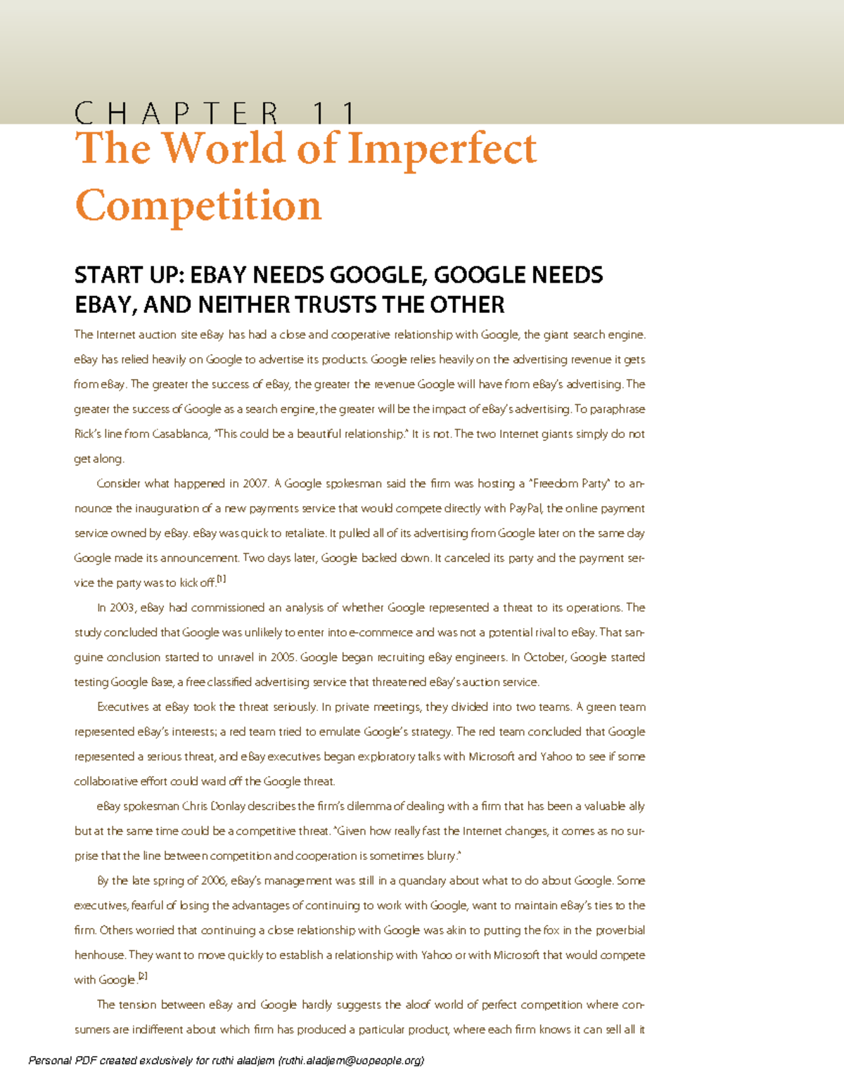 Principles Of Economics Chapter 11 - C H A P T E R 1 1 The World of ...