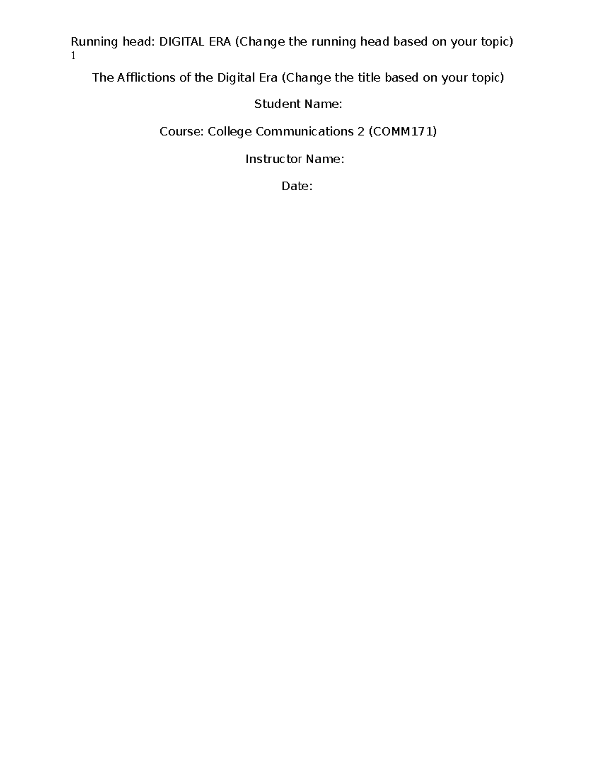 Research Driven Critique Essay Draft Template Running Head DIGITAL research-driven-critique-essay-draft-template-running-head-digital