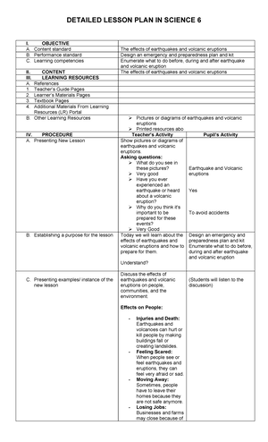 Lesson plan - Subject: LESSON PLAN FOR LANGUAGE Grade Level: Grade 1 ...