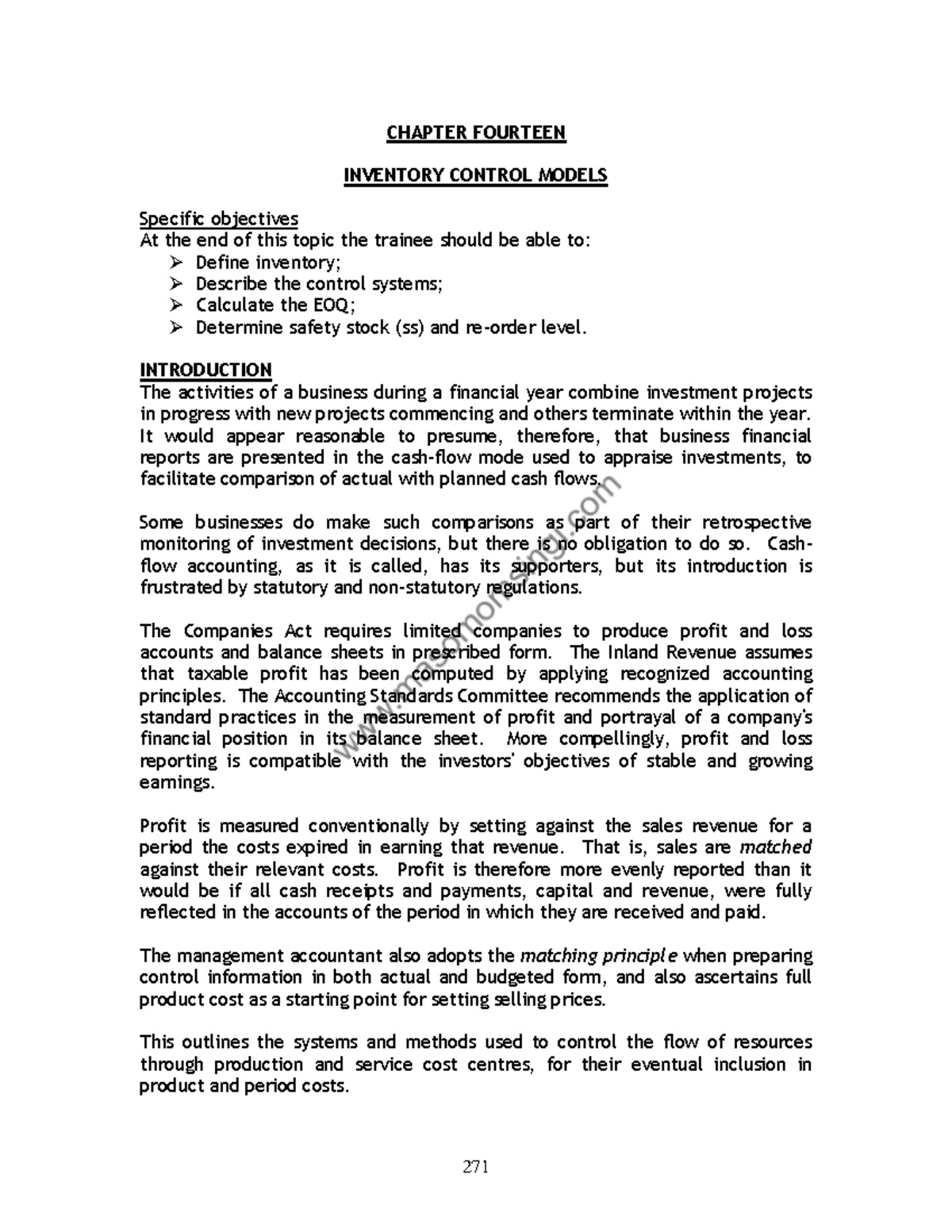 Inventory- Control- Models - CHAPTER FOURTEEN INVENTORY CONTROL MODELS ...