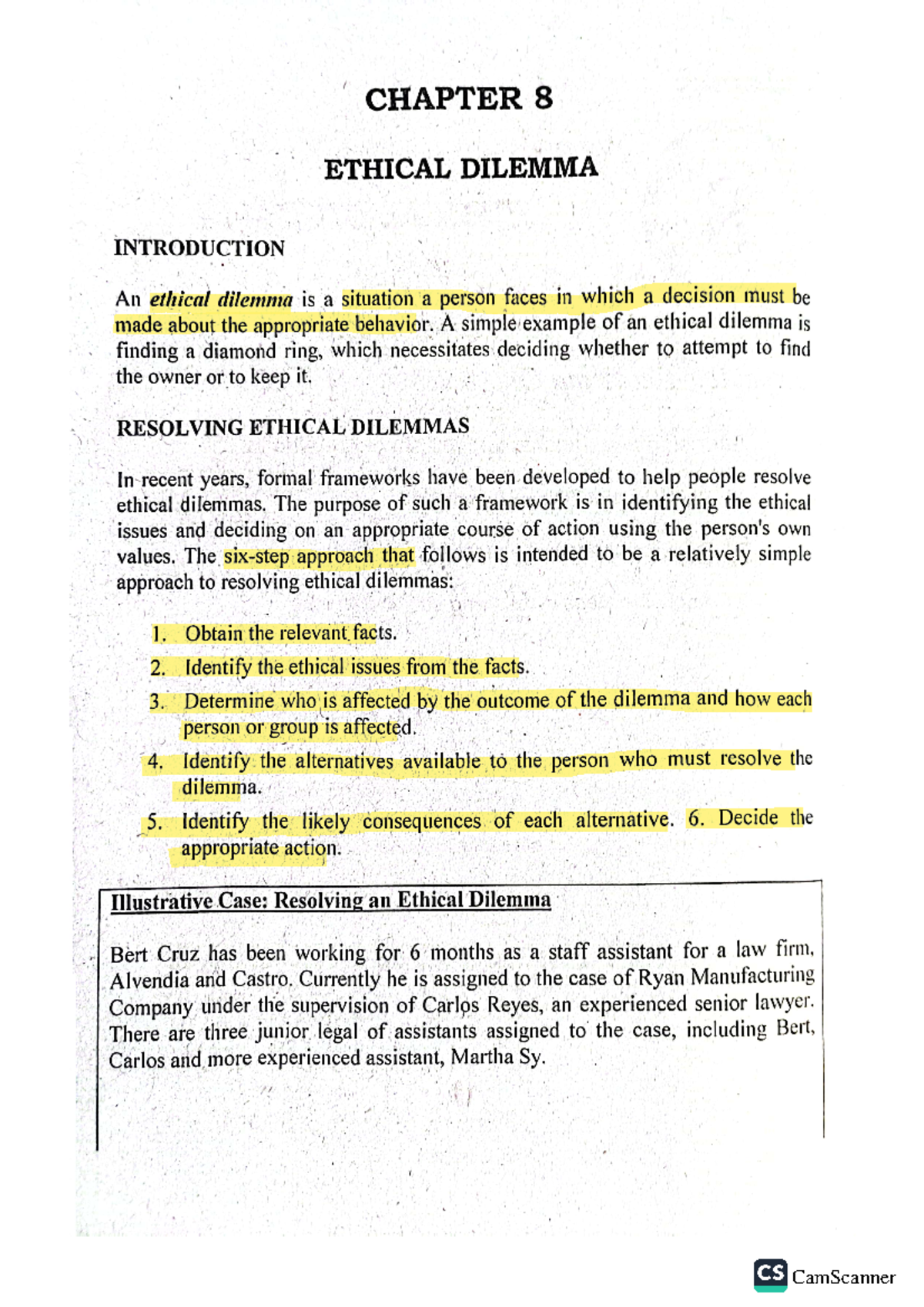 Chapter-8-GBMI - GBMI chap 8 mod - CHAPTER 8 ETHICAL DILEMMA ...