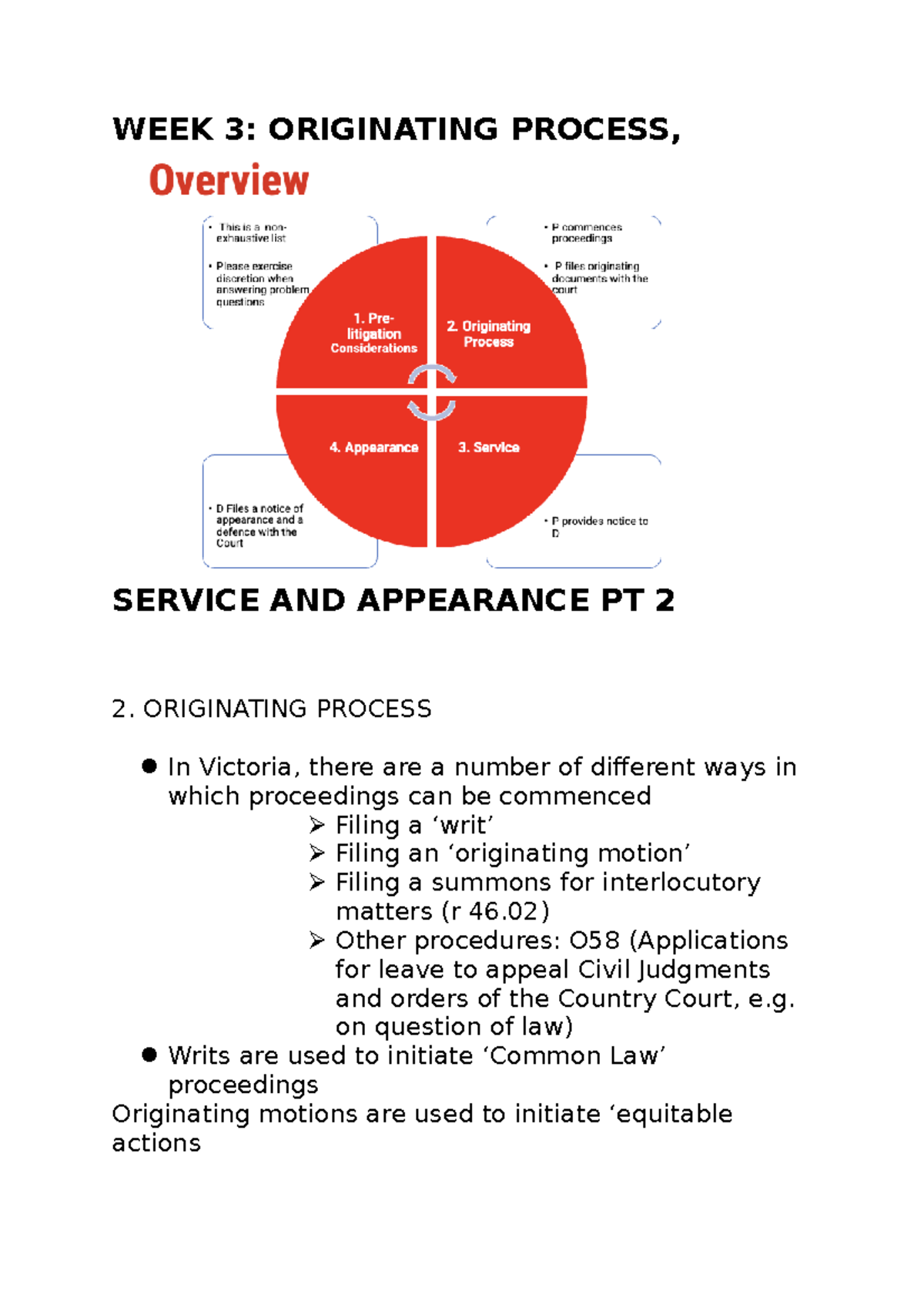 WEEK 3.2 - Originating Process Notes - WEEK 3: ORIGINATING PROCESS ...