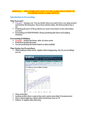 Components of a Time Series - MODULE 1 – WHY FORECAST? HOW TO VISUALIZE DATA? WHAT TO CONSIDER ...