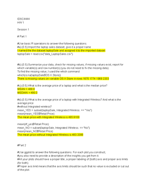 HW 3 IDSC4444 - Classification hw - Section 1 a) (0) Load the data ...