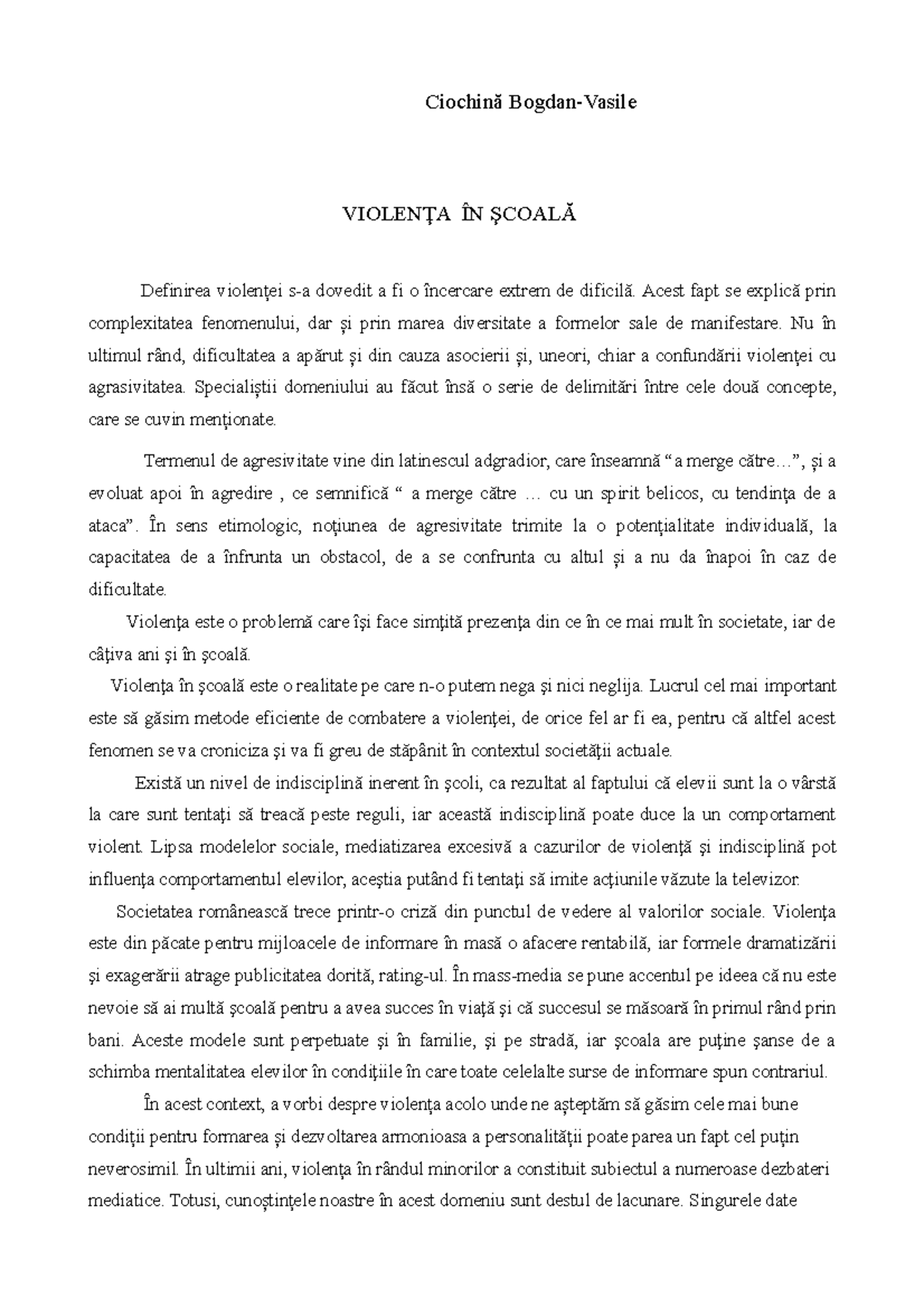 Referat-privind-violenta-in-scoli-realizat-de-bogdan-ciochina compress ...