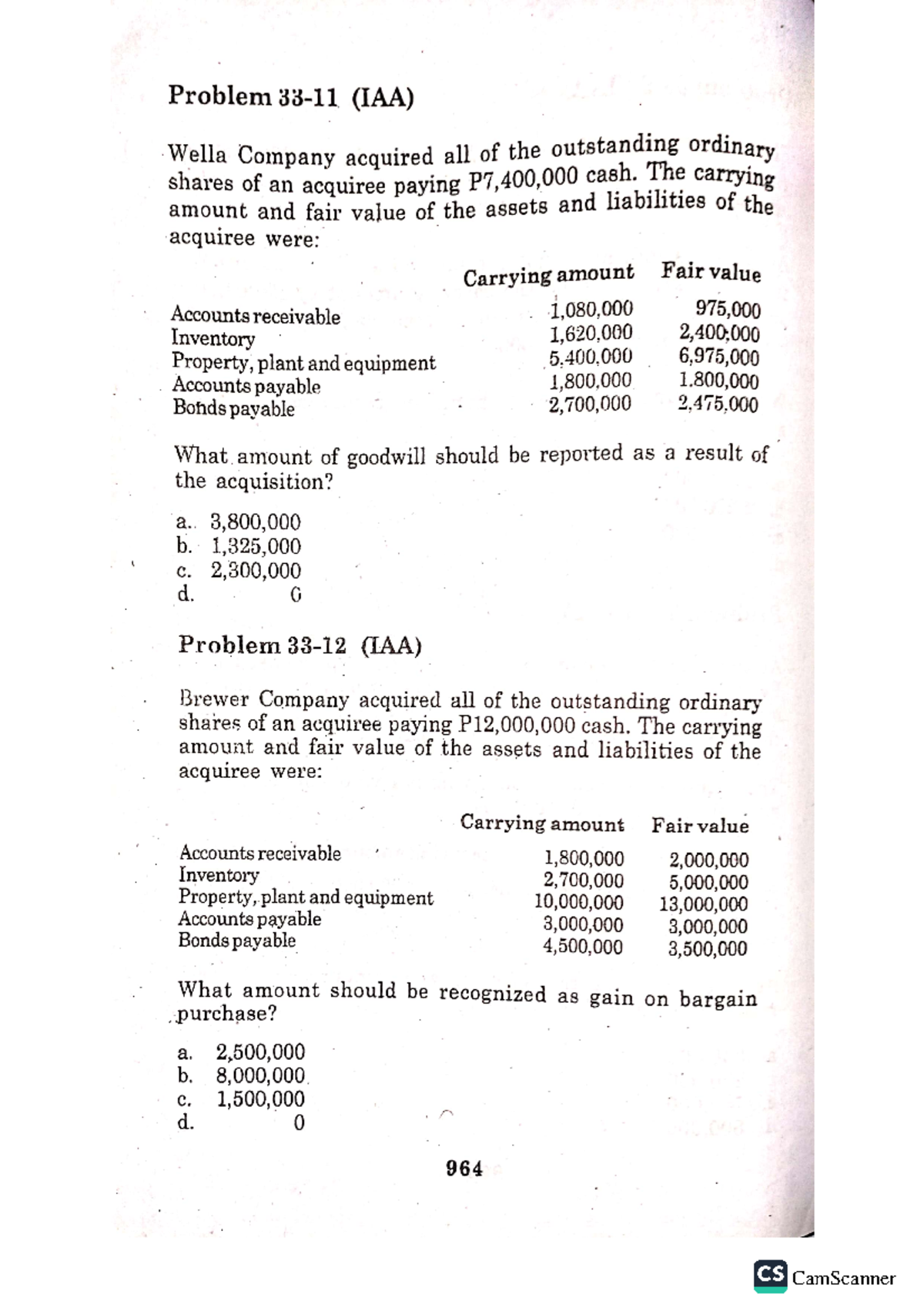 Problem 33 - Intermediate Accounting (Volume One) 2021 Edition Author ...