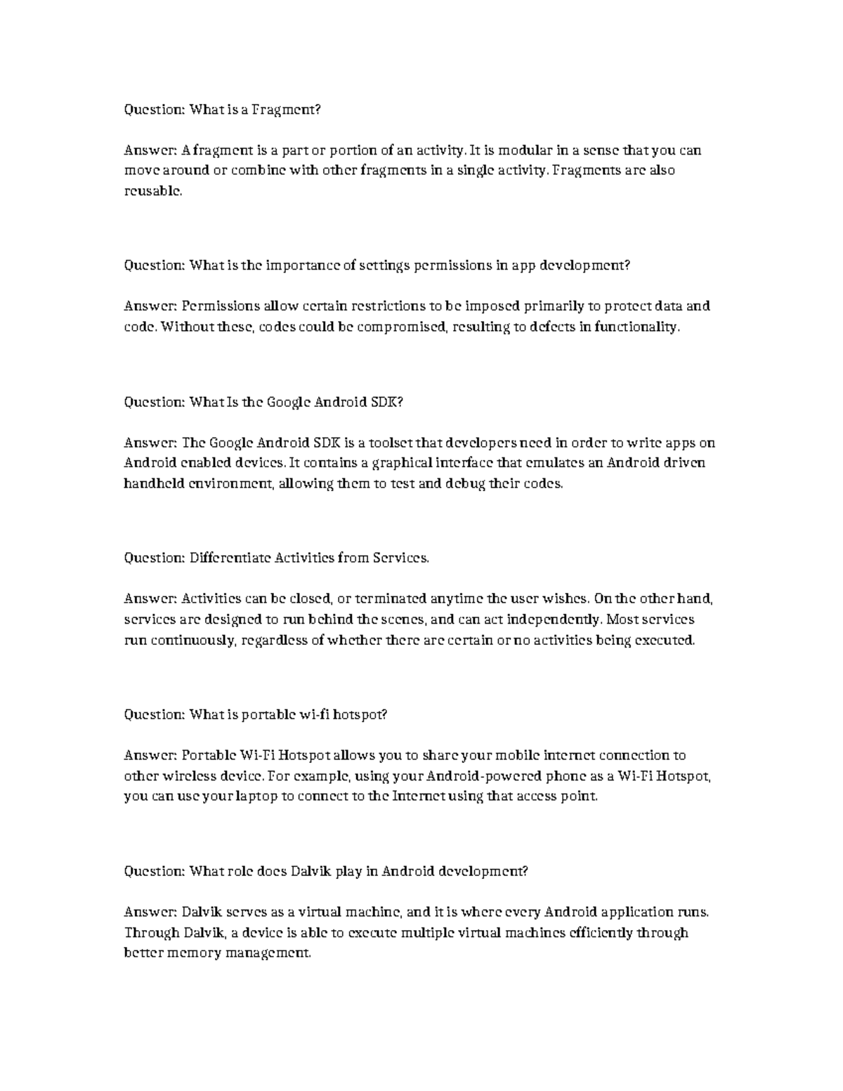 Drywalls durmasts stolidities - Question: What is a Fragment? Answer: A ...